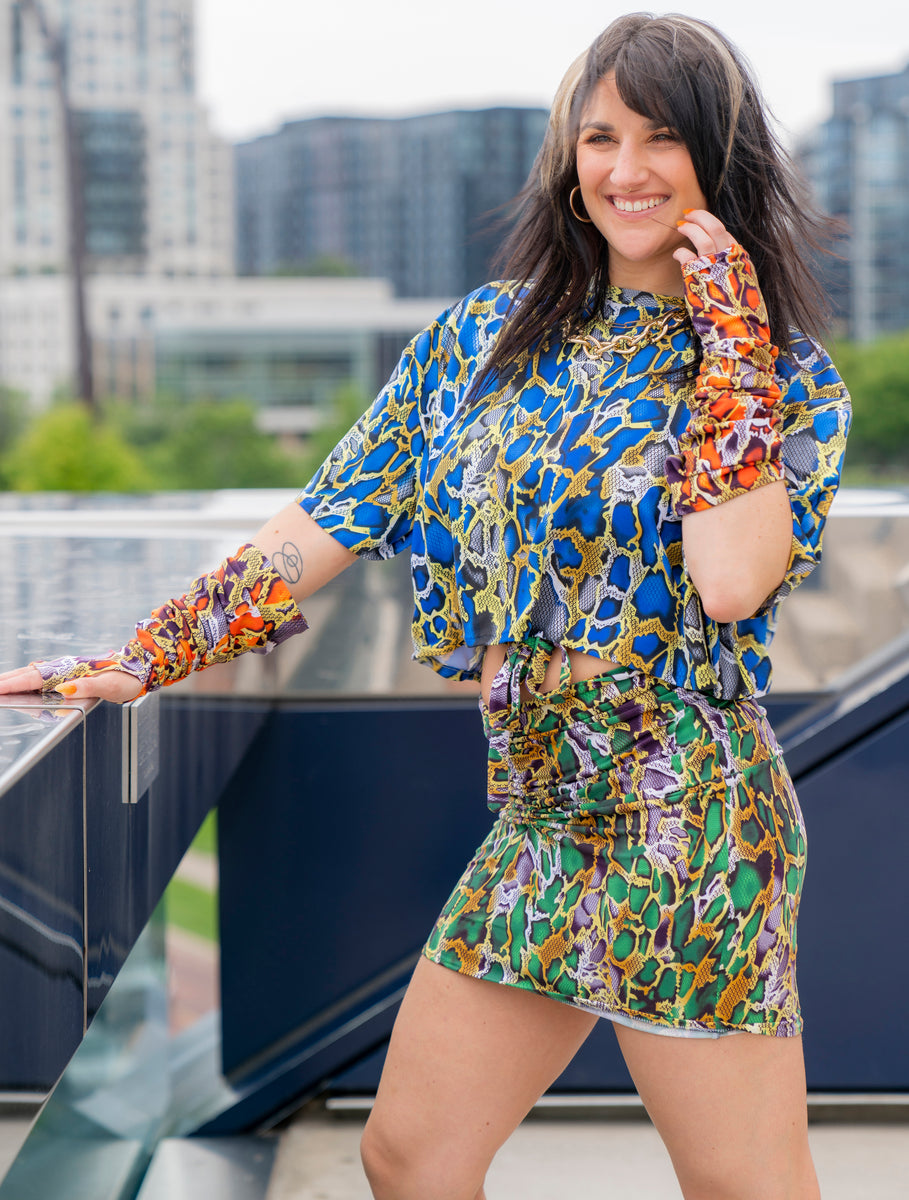 SnakeSkin Crop Tee – Erica Chronowski