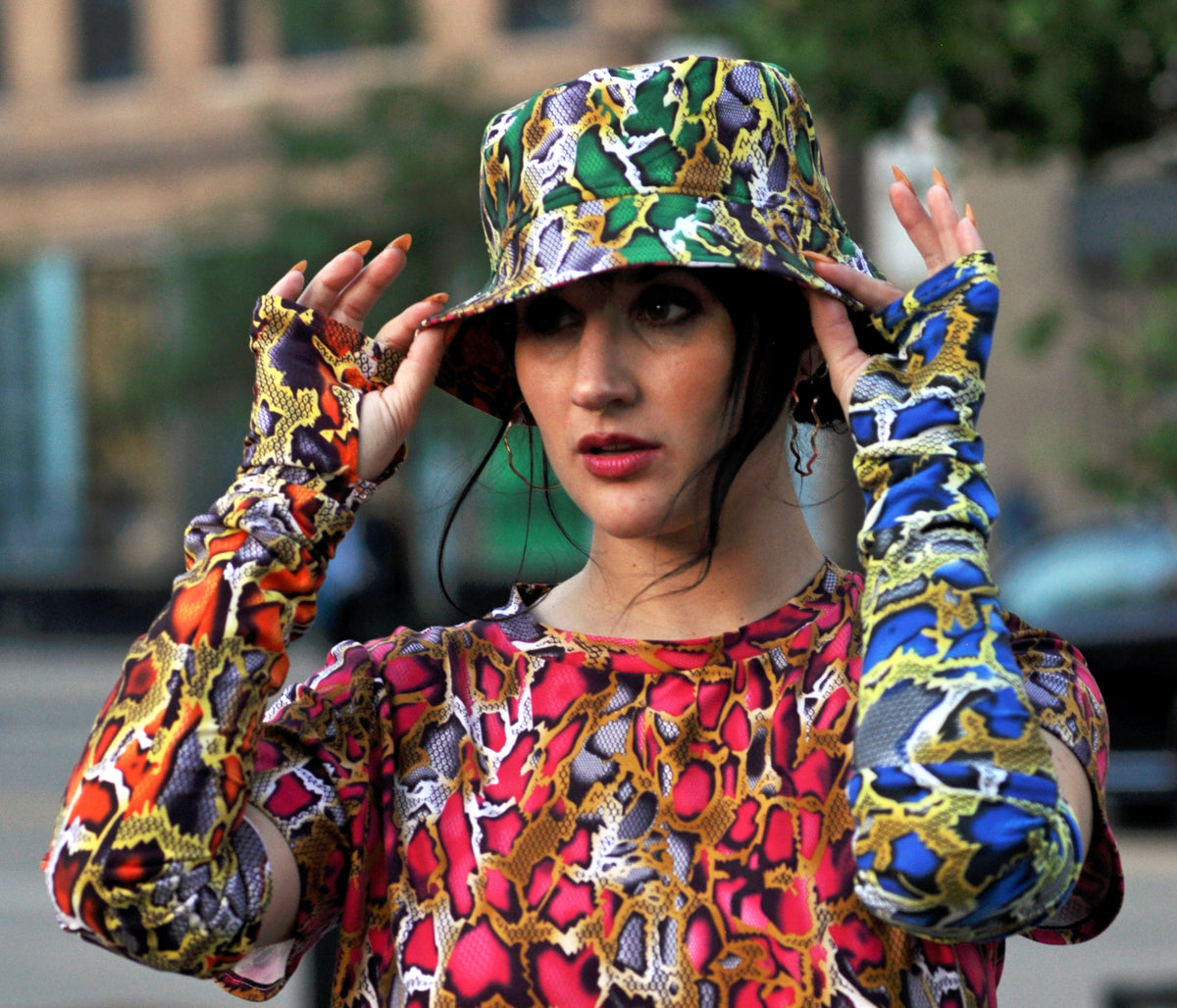 SnakeSkin Reversible Bucket Hat – Erica Chronowski